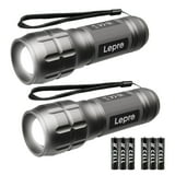 Lepro Silver 2-Packs LED Flash Light LE1000 High Lumens, Mini ...