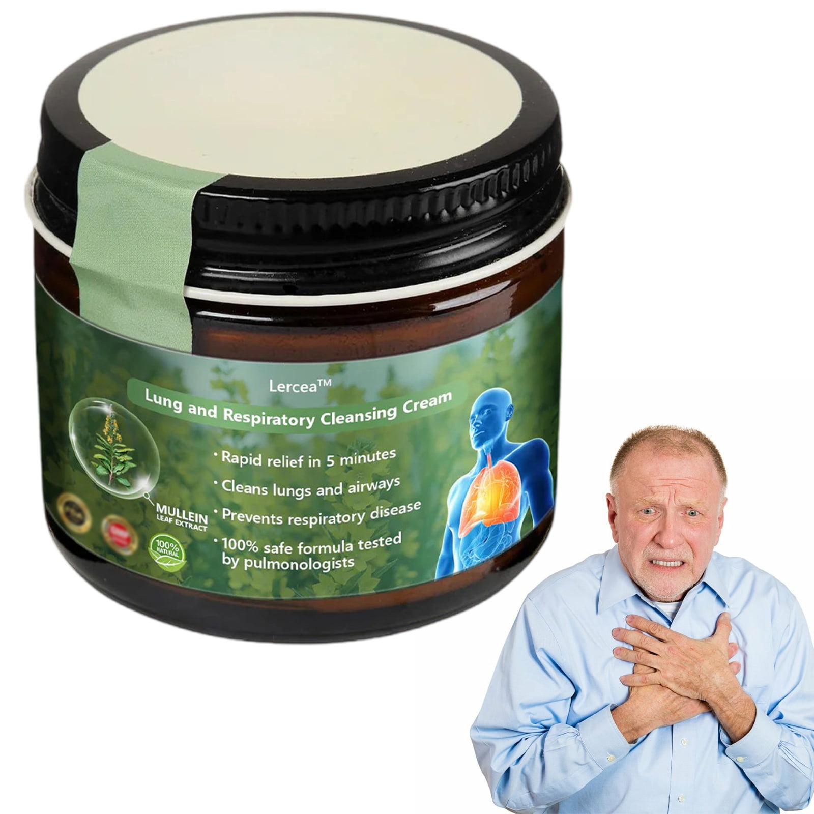 Lercea Clear Lung Repair Cream,Clear Lungs Extra Strength，Breathe clear ...