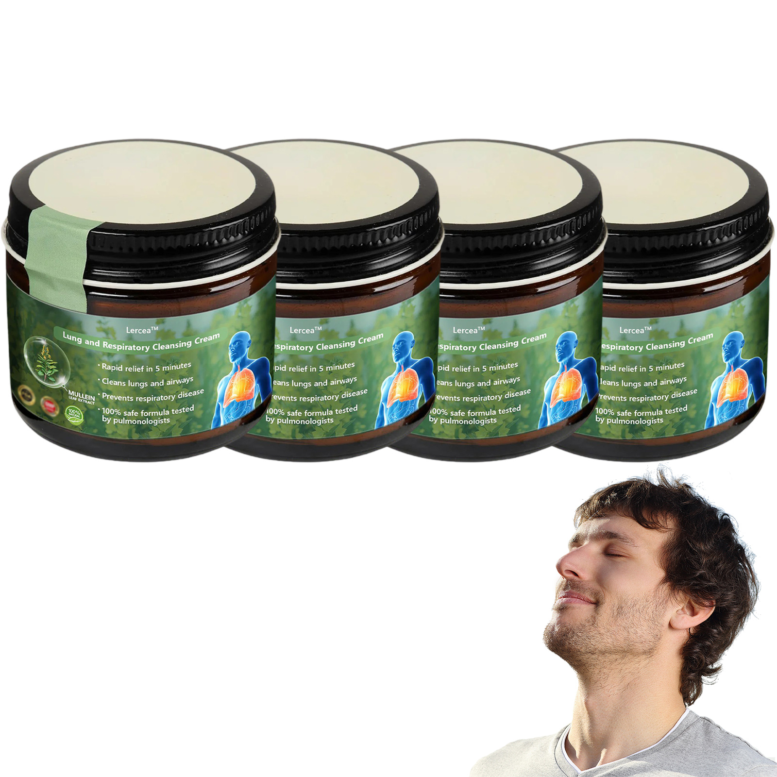 Lercea Clear Lung Repair Cream,Clear Lungs Extra Strength，Breathe clear ...