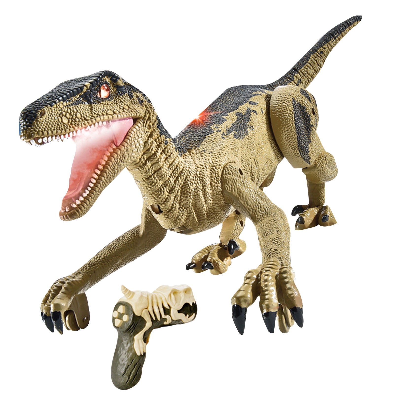 Leresom Walking Robotic Dinosaur Toy w/Light Chasing Remote Control ...