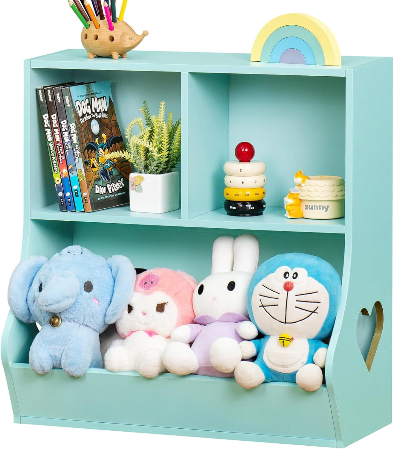 Lerliuo Baby Toddler Bookshelf and Storage Organizer, Kids Cabinet and ...