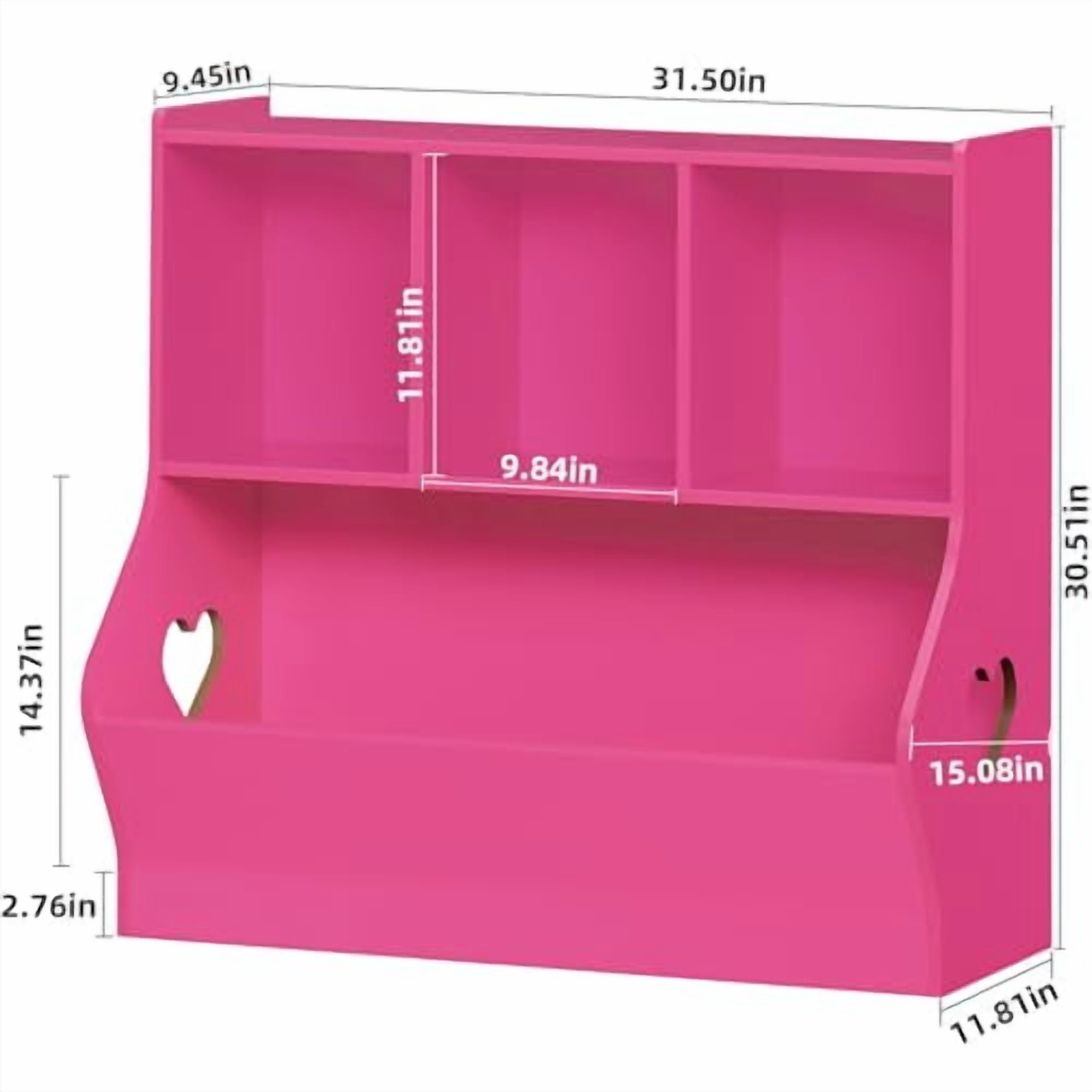 Lerliuo Kids Toy Storage Organizer, Children Small Bookcase and ...