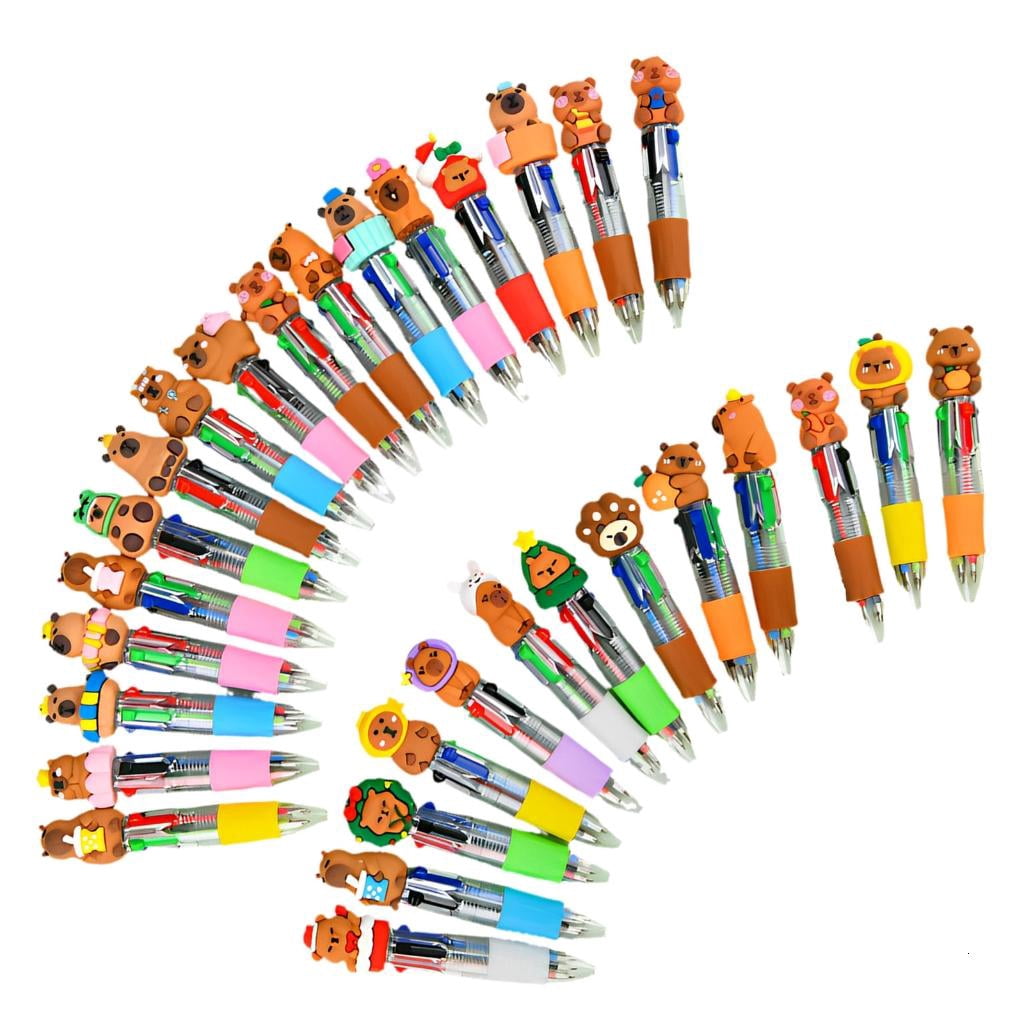 Lerpwige 1 Set Adorable Hydrochoerus Styled 4-Colored Ballpoint Pens ...