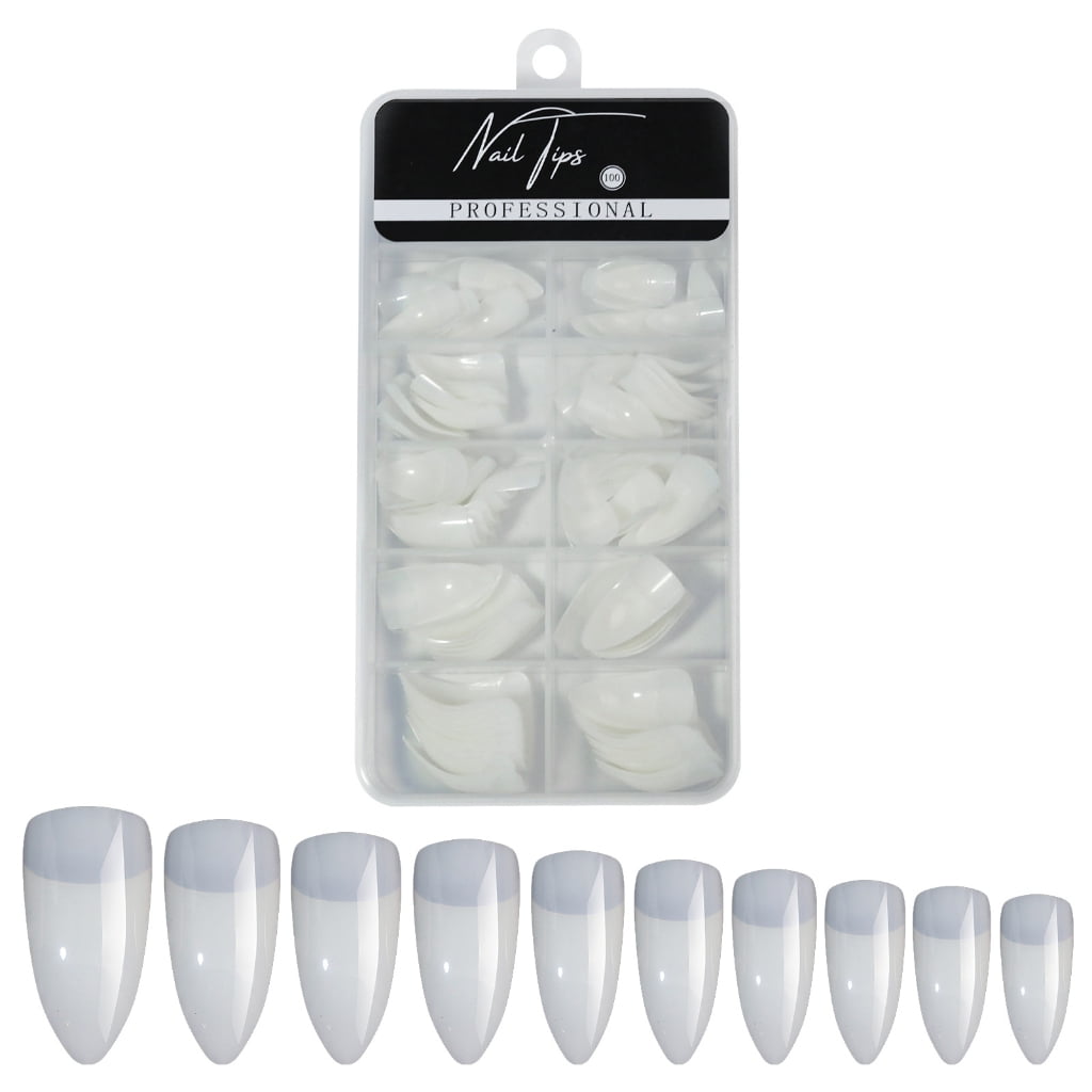 Lerpwige 100Pcs Hawk Curved Natural Color Deeply Curved Half Cover Long ...