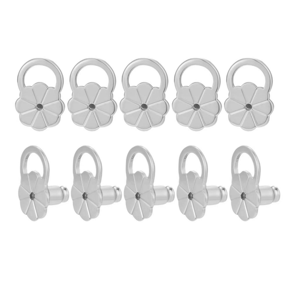 Lerpwige 10Pcs Earring Back Lifters Hypoallergenical Ear Lobe Support ...