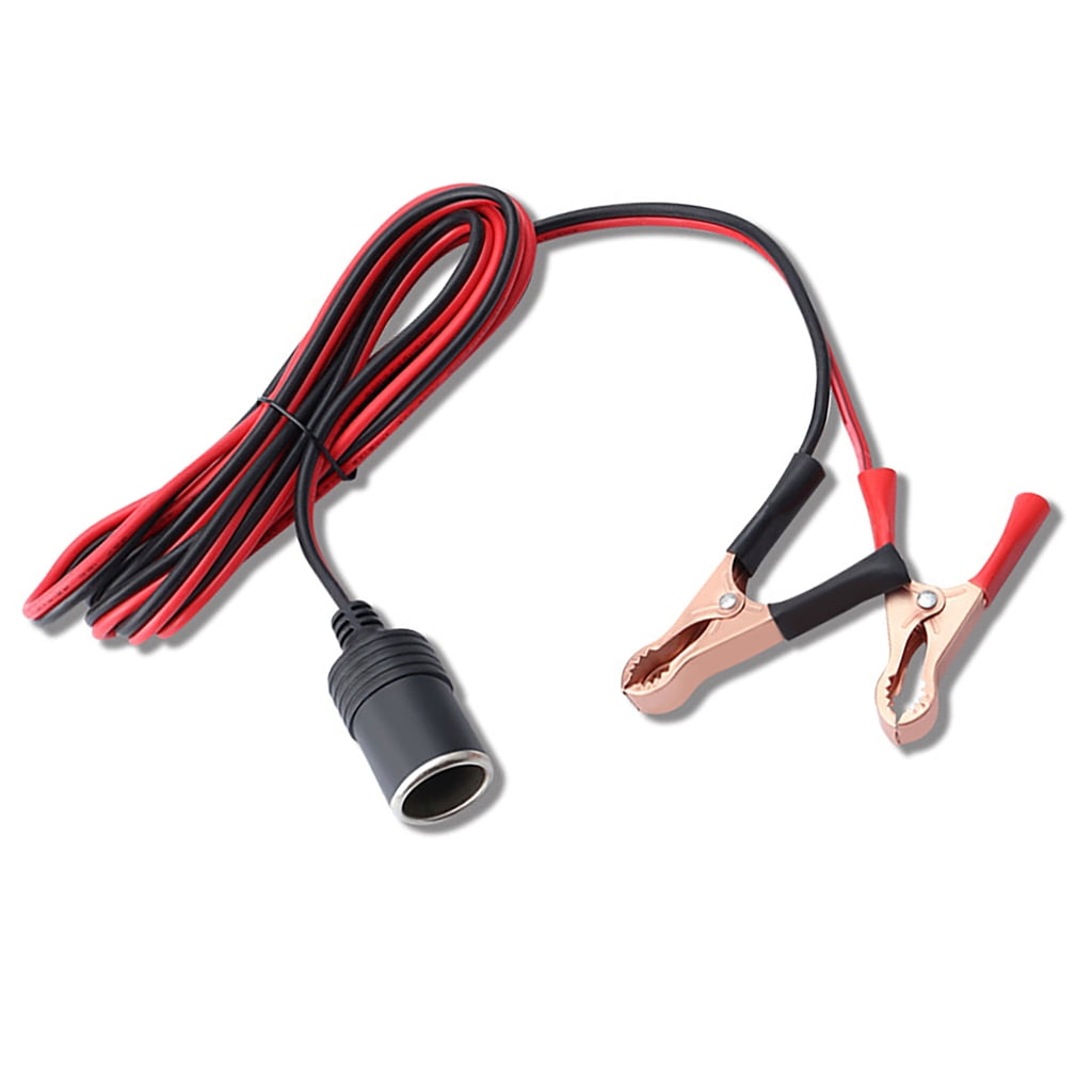 Lerpwige 12V 24V Female Car Power Socket to Battery Alligators ...