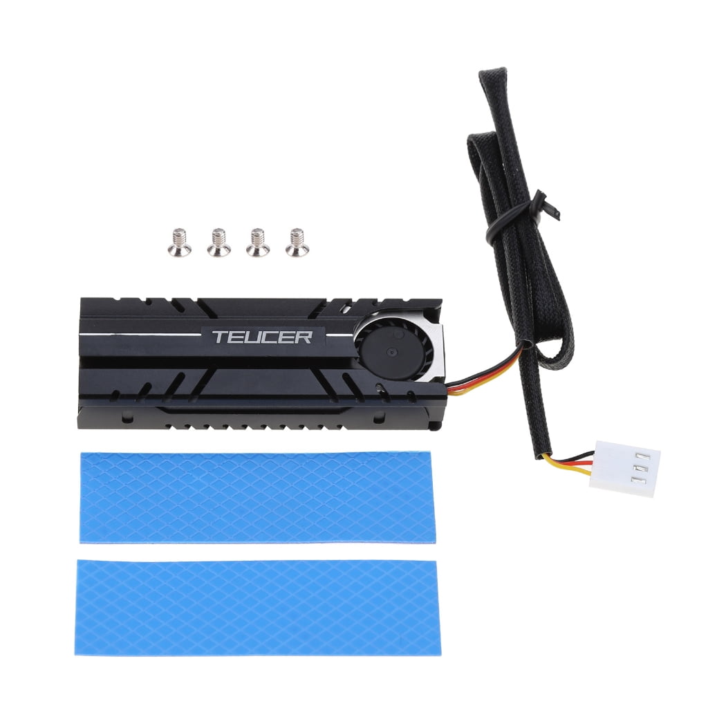Lerpwige 1Set for M.2 Solid State Radiator 2280 SSD Cooling Fan Double ...