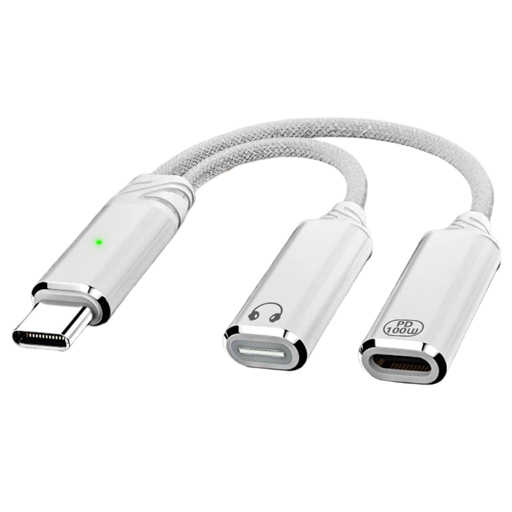 Lerpwige 2 in 1 USB C Cable Adapter Type C Male to Type C Female 100W ...