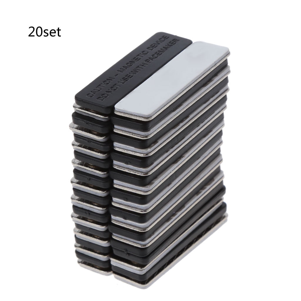 Lerpwige 20pcs Magnetic Style Office Name Holder Tag Metal Material ...