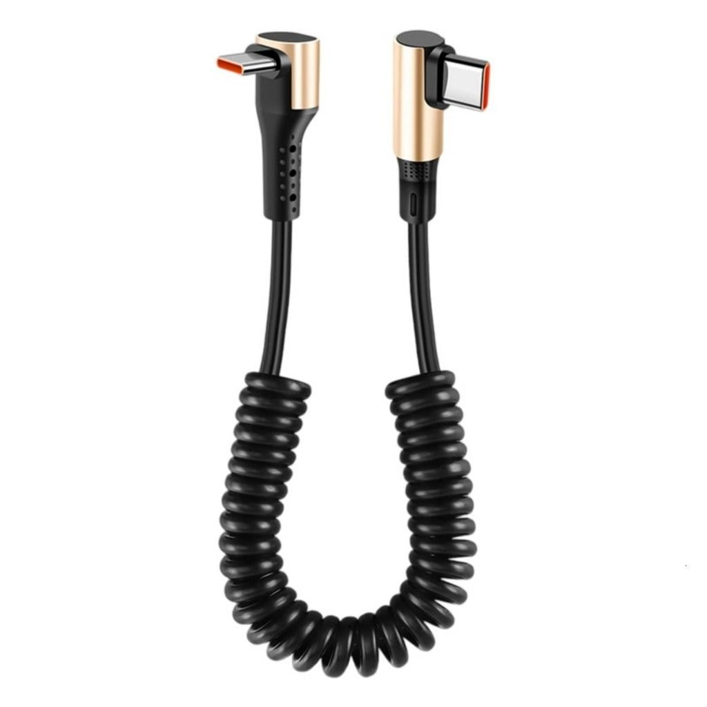 Lerpwige 240W Super Fast Charging Cable Double End Type C Spring Loaded ...