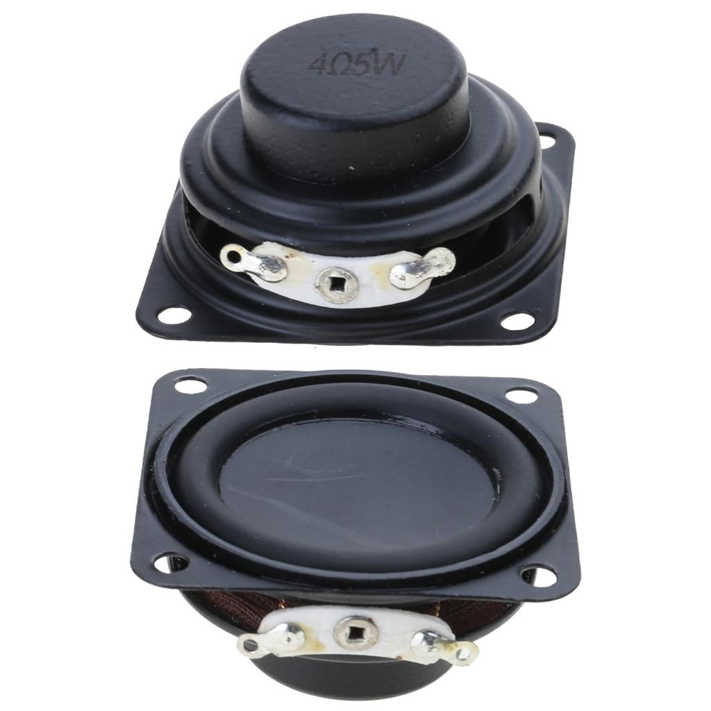 Lerpwige 2Pcs 40mm 4Ohm 5W Loudspeaker Speakers Sound Amplifier Rubber ...