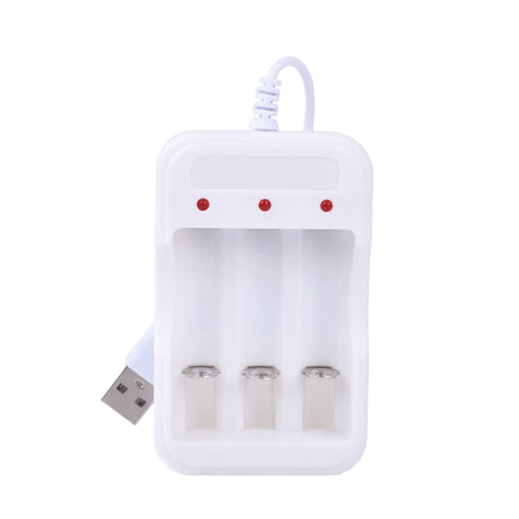Lerpwige 3-Channel Battery Charger for AA 3A Batteries with LED ...