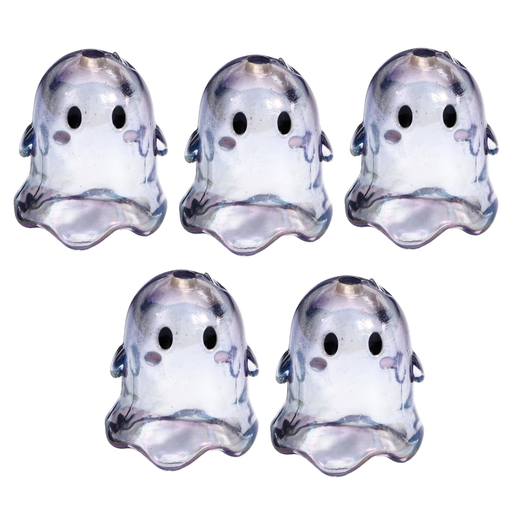 Lerpwige 5 Pack Acrylic Specter Shape Beads Clear Handmade Beads ...