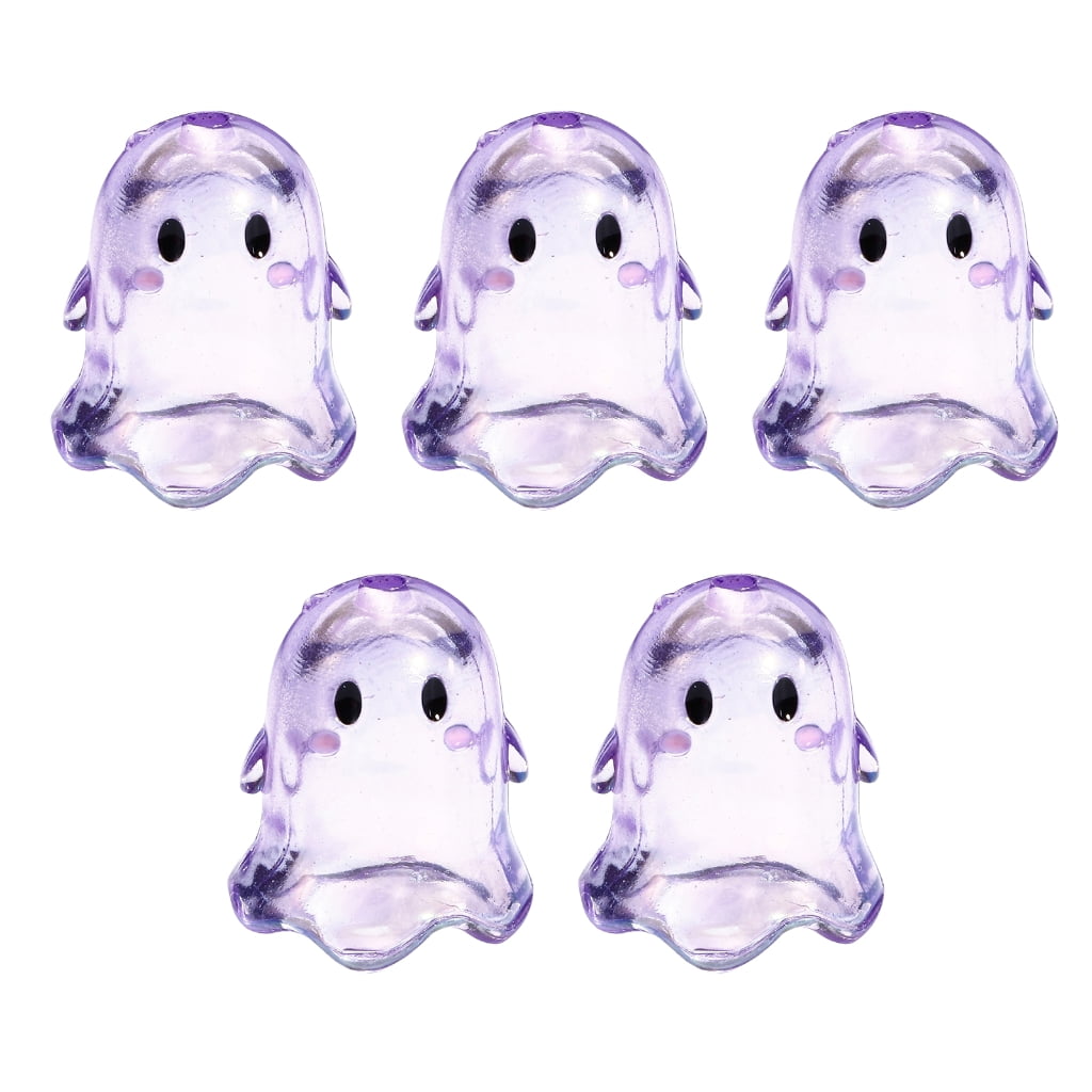 Lerpwige 5 Pack Acrylic Specter Shape Beads Clear Handmade Beads ...