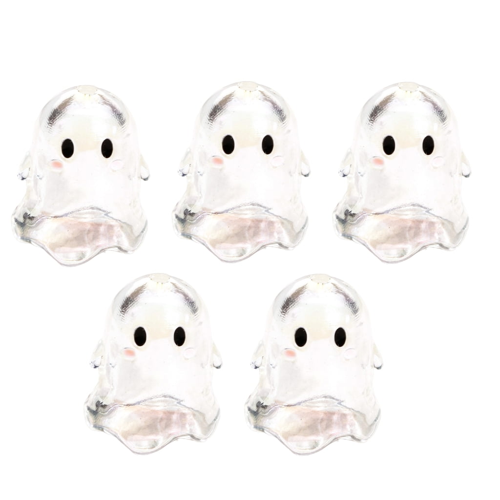 Lerpwige 5 Pack Acrylic Specter Shape Beads Clear Handmade Beads ...