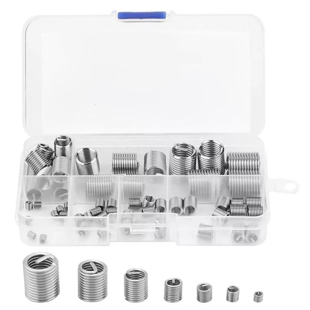 Lerpwige 60pcs Helical Coil Inserts Wire Thread Insert for Threaded ...