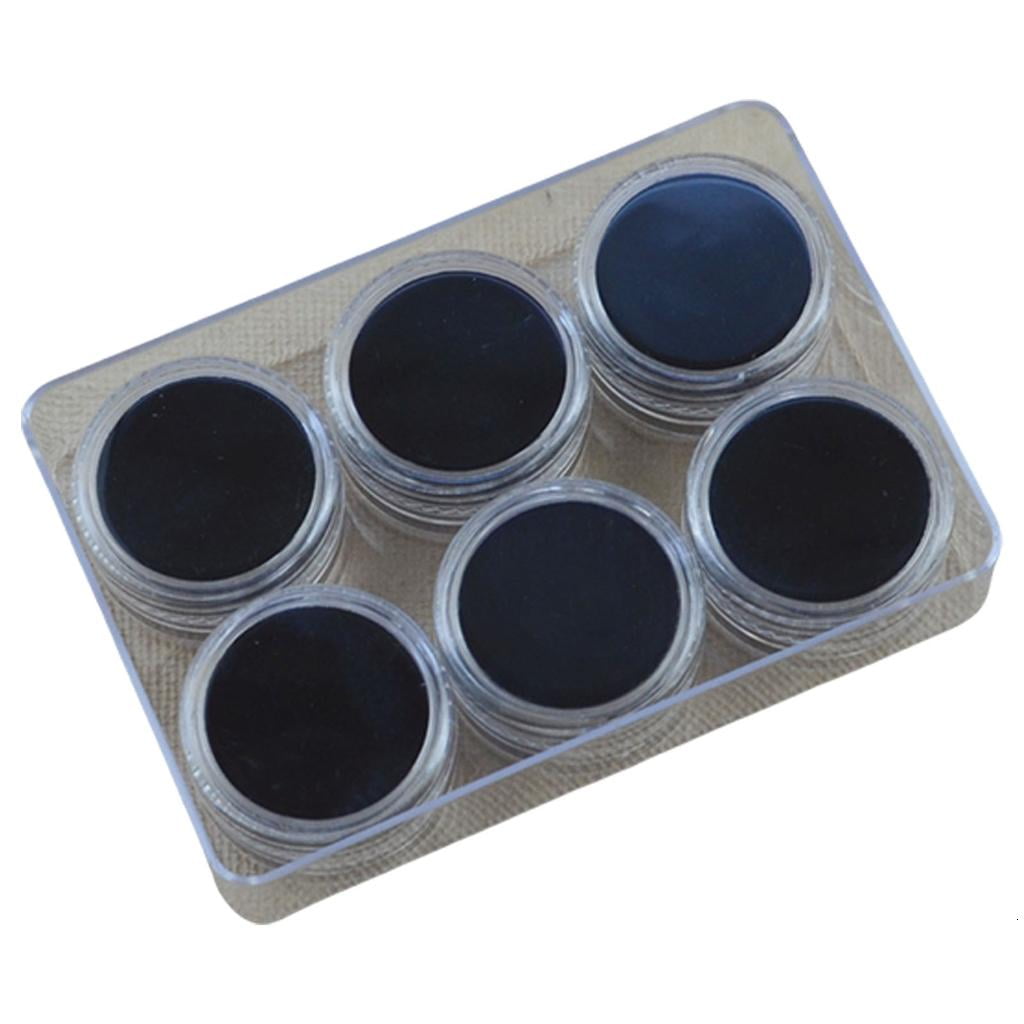 Lerpwige 6Pcs Acrylic Sponge Pad Round Storage Cases Showcasing Stone ...