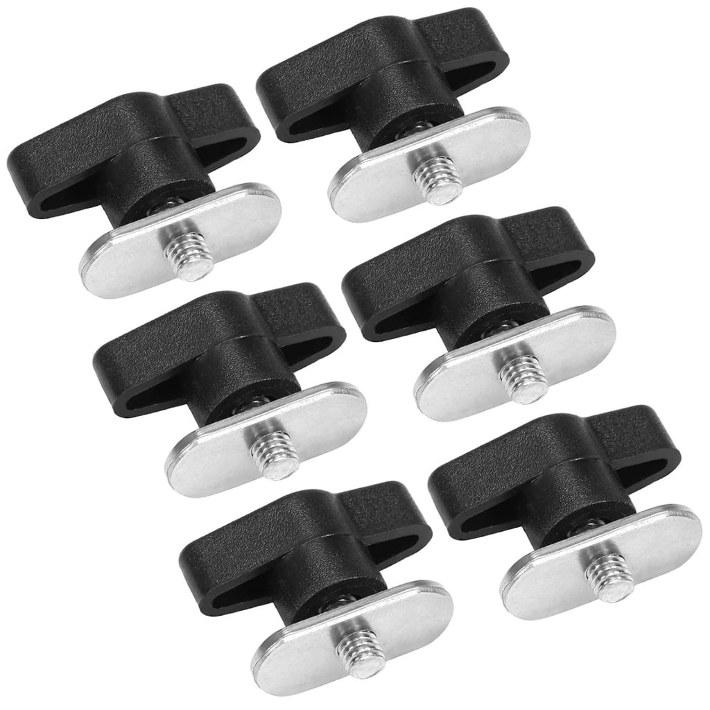 Lerpwige 6Pcs Kayak Track Rail Mounting Screws Nut Boats Screw Mounting ...