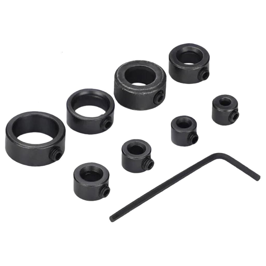 Lerpwige 8Pcs Professional Adjustable Drill Depth Limit Collars High ...