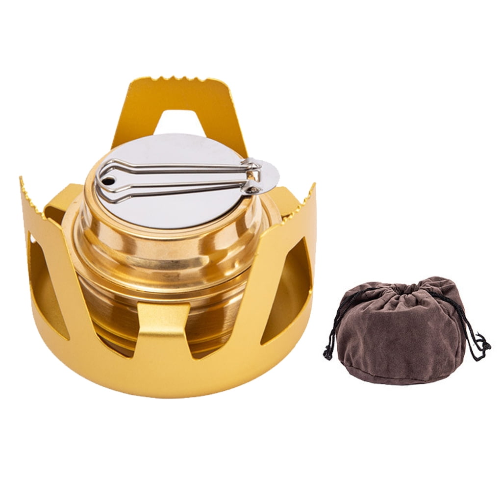 Lerpwige Alcohol Stove Mini Aluminum Alloy Stove Outdoor Portable ...