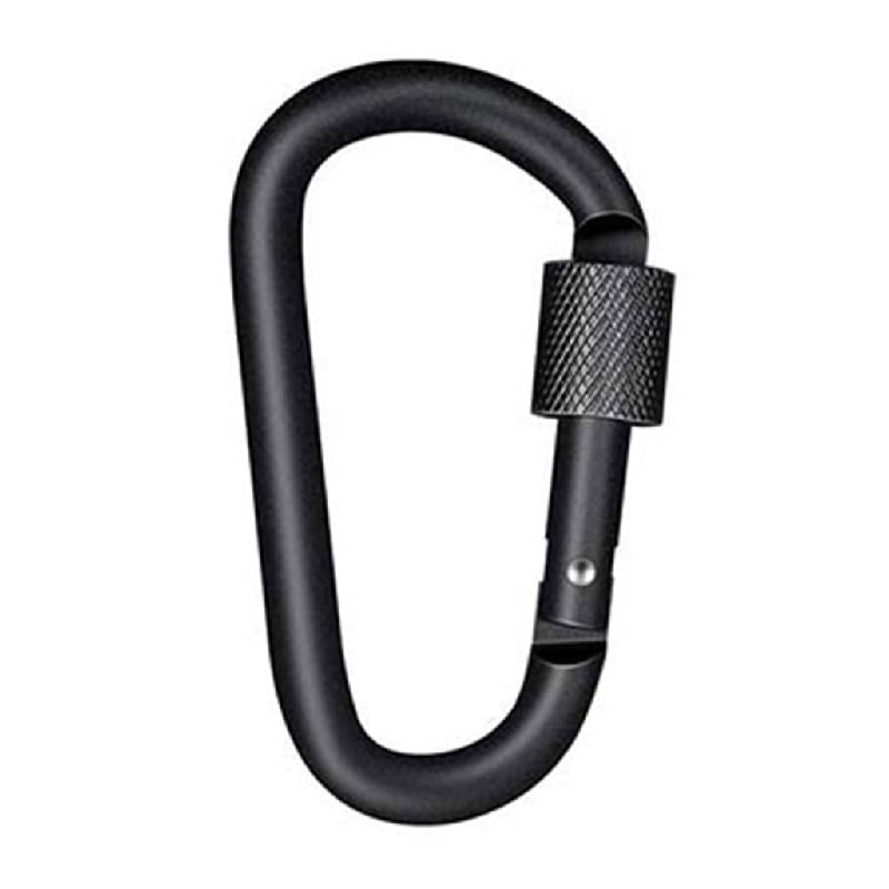 Lerpwige Aluminum Backpack Screw Locking Carabiner D-Shaped Snap Clips ...