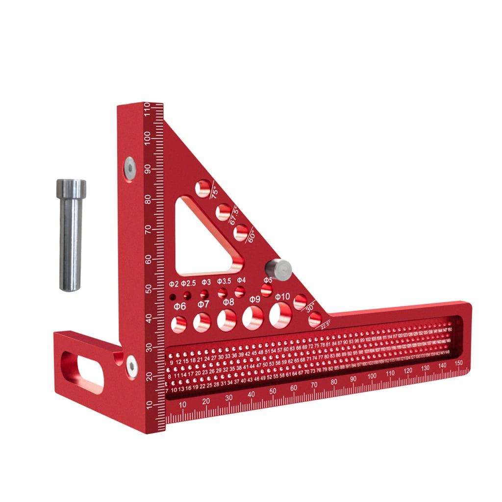 Lerpwige Aluminum Measuring Ruler Multiple Angles Woodworking Square ...