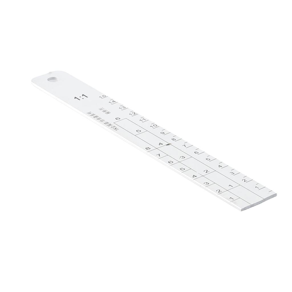 Lerpwige Automotive Paint Mixing Ruler Stainless Steel Coating ...