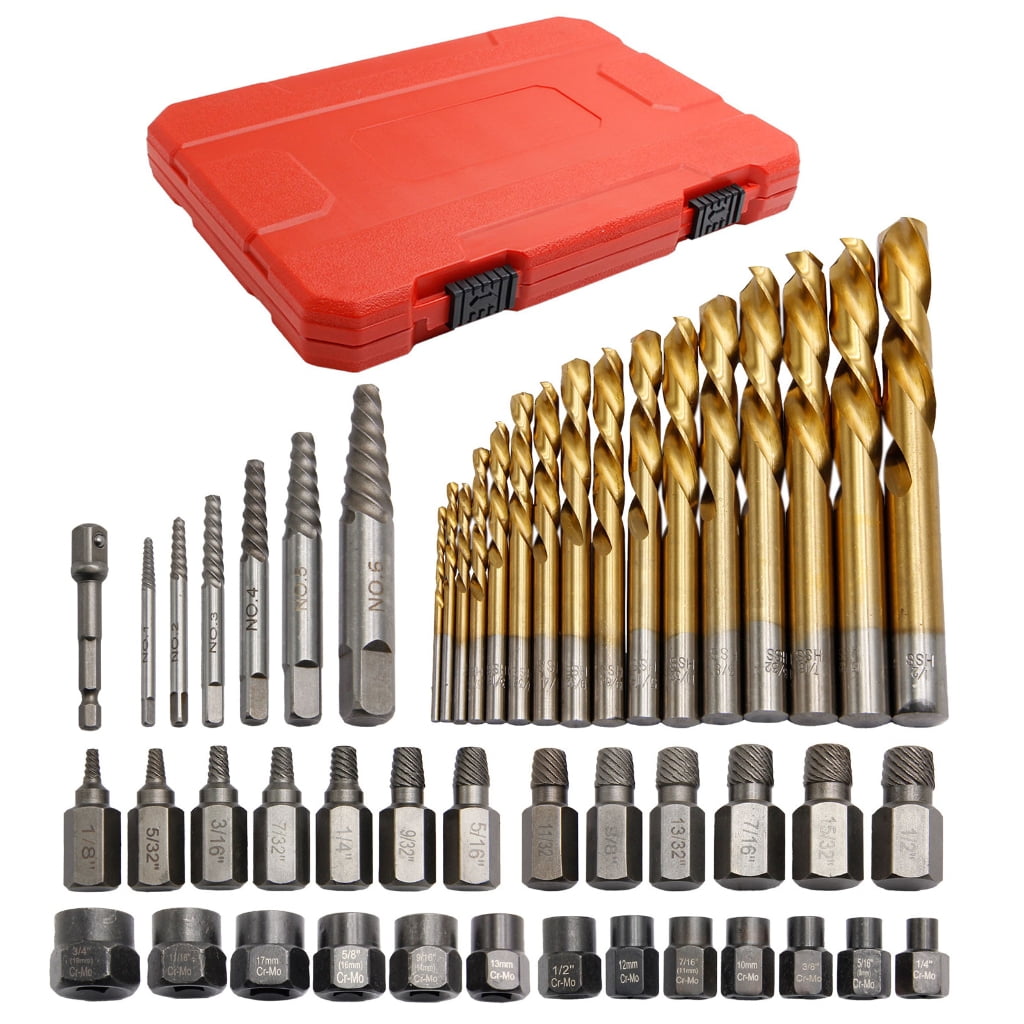 Lerpwige Bolt Extractor&Drill Bit Set For Stripped Screw Removal Broken ...