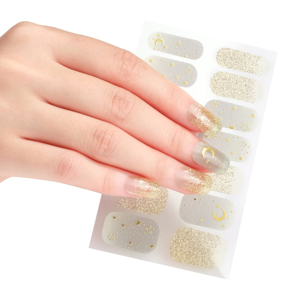 Lerpwige Bronzing Nail Decals Butterfly Nail Art Stickers Supplies DIY ...