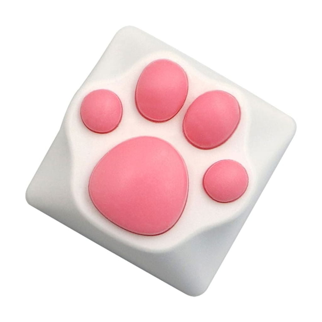 Lerpwige CatPaw Keycap Personality PBT Silicone Soft Simulation KeyCaps ...