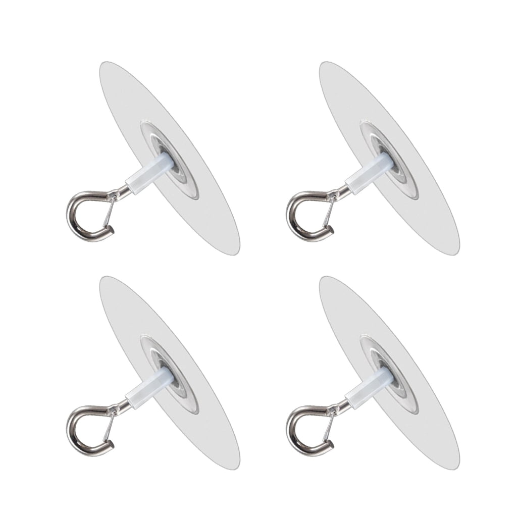 Lerpwige Clear Adhesive Ceiling Hooks For Hanging Planters Windchimes ...