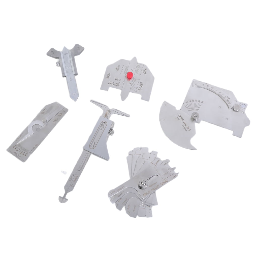 Lerpwige Comprehensive 6pcs Welding Inspection Gauges set Steel Welding ...