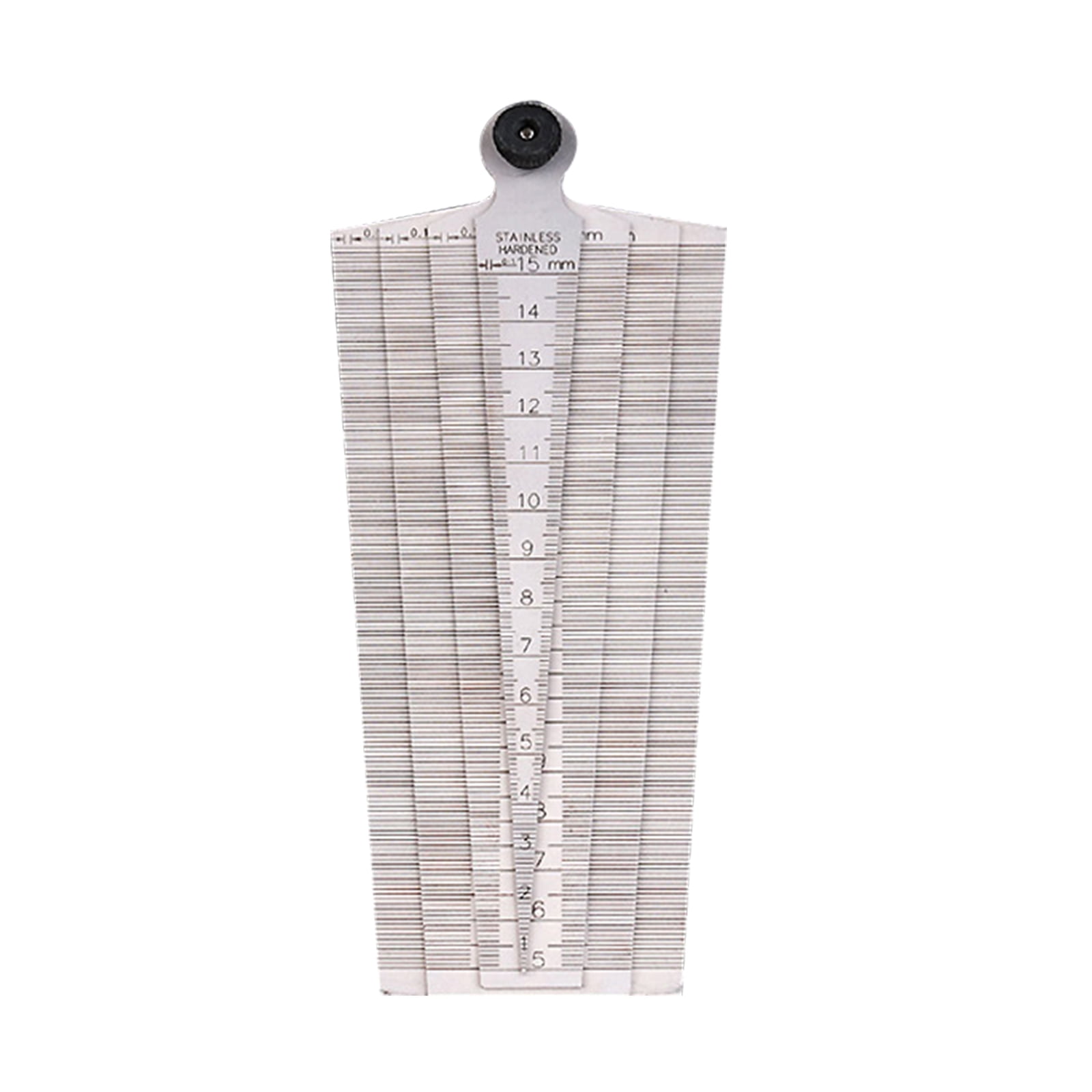 Lerpwige Conical Wedge Feeler Gauge Clearance Ruler Probe Taper Gauge ...