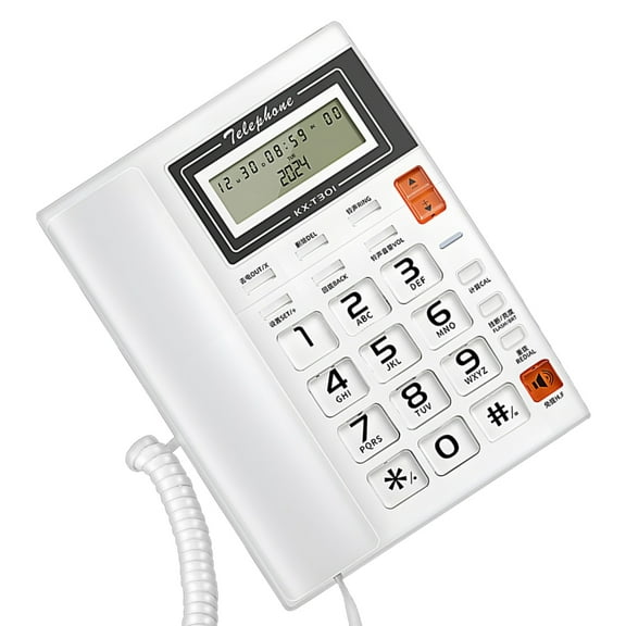 AT&T Landline Home Phone CL2940, Corded with Large Button, ID Display ...