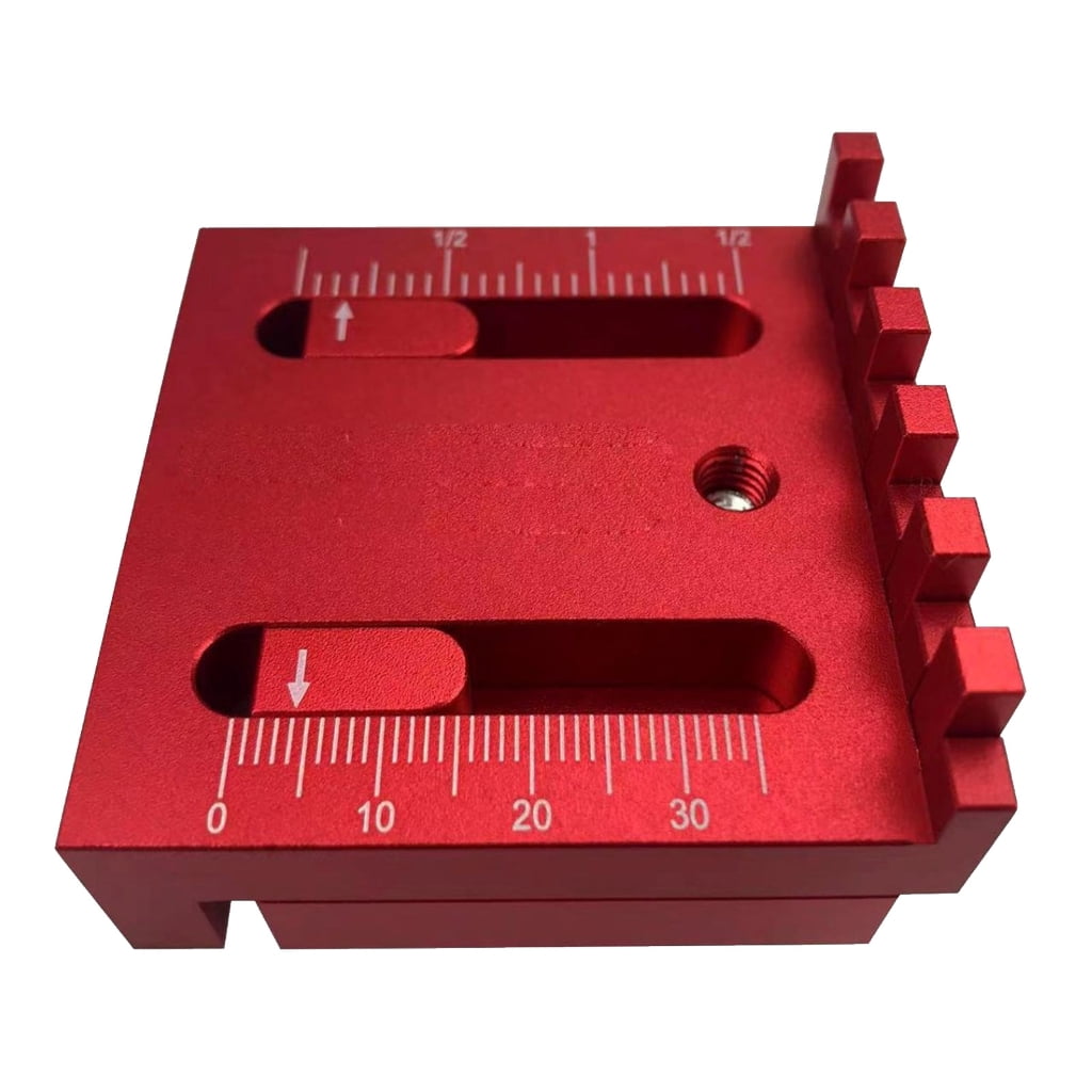 Lerpwige Depth Measuring Ruler Woodworking Mini Gaps Gauge Aluminum ...