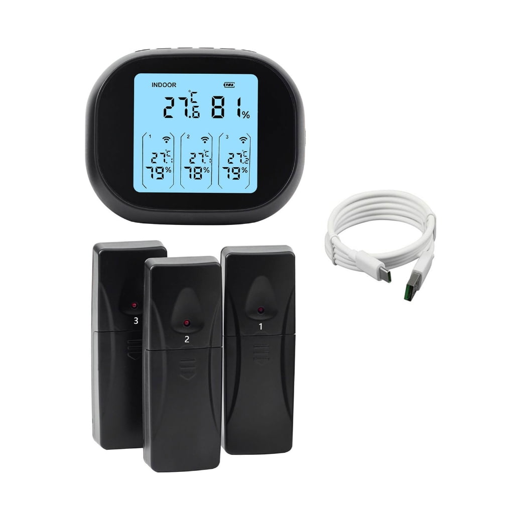 Lerpwige Digital Display Thermometer Refrigerator Aquarium Temperature ...