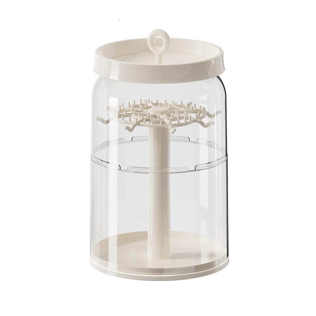 Lerpwige Dustproof Rotating Display Case For Action Doll Figures Clear ...
