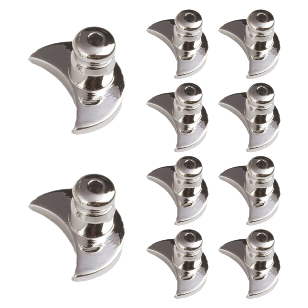 Lerpwige Earring Backs for Droopy Ears Metal Moon Shape Earplug ...