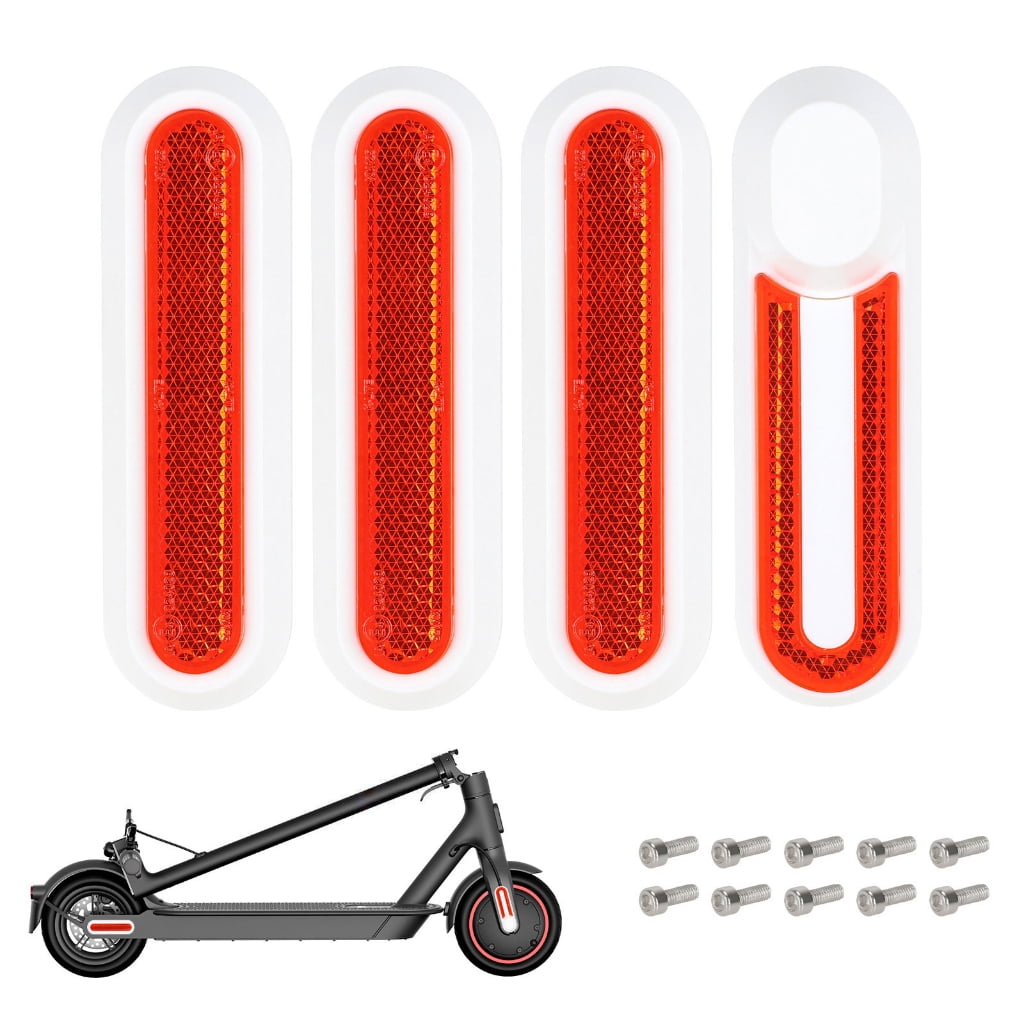 Lerpwige Electric Scooter Rear Side Wheel Cover Reflectors with Screws ...