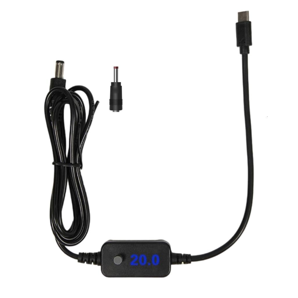 Lerpwige Electronic Type C to 5 5x2.5mm Charging Cord 5V 9V 12V 15V 20V ...
