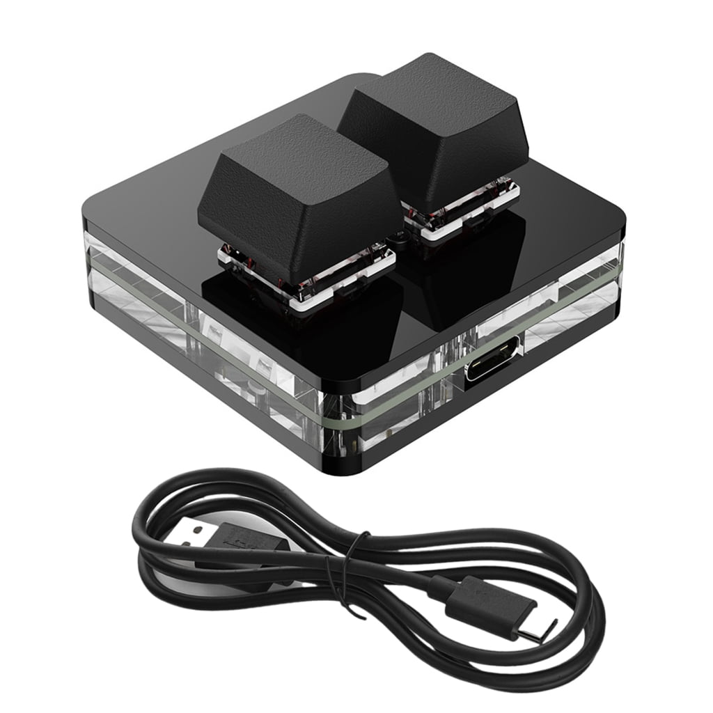 Lerpwige Ergonomic 2 Key Mechanical Gaming Keyboard, Small USB C ...