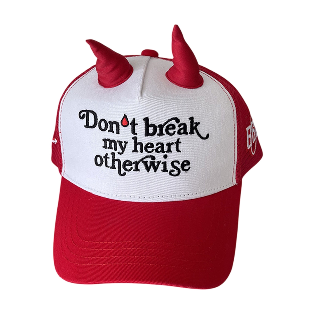 Lerpwige Eye Catching Devil Horn Sun Hat Duckbills Hat For Music ...