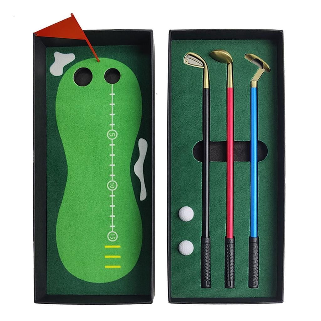 Lerpwige Golf Pen Set Desk Sports Game Mini Desktop Golf Ball Pen Golf ...