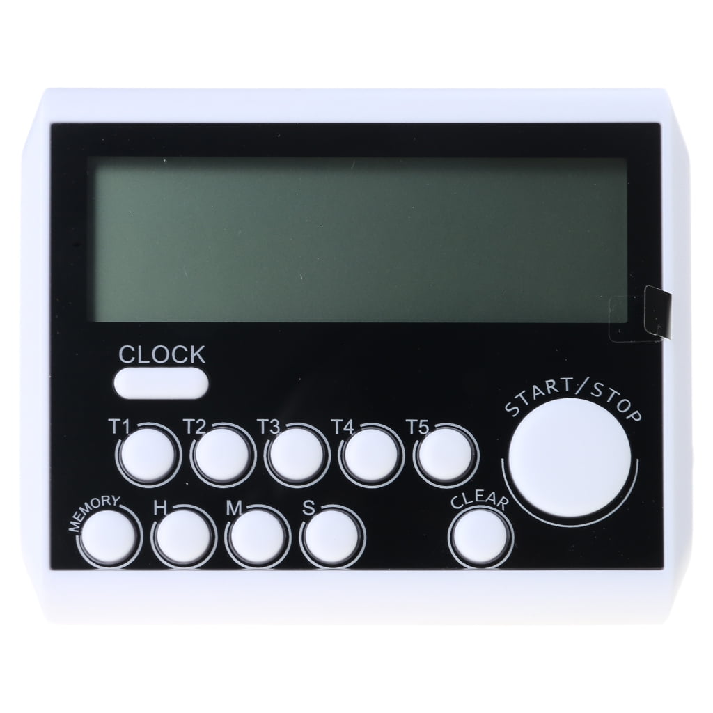 Lerpwige Large Display 5 Channel Digital Timer with Magnetic Back Stand ...