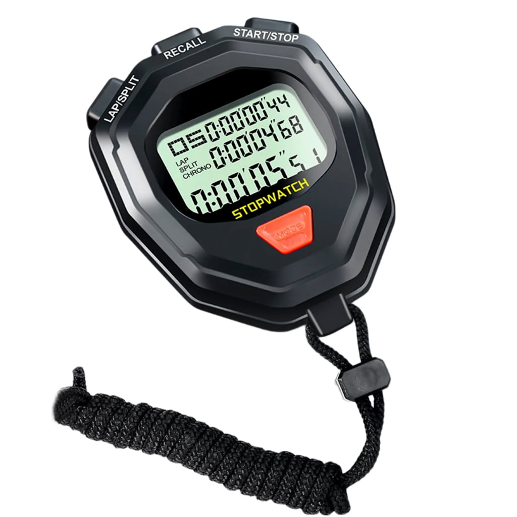 Lerpwige Large Display Precision Timer Digital Stopwatch Timer with Lanyard Outdoor Sports ...