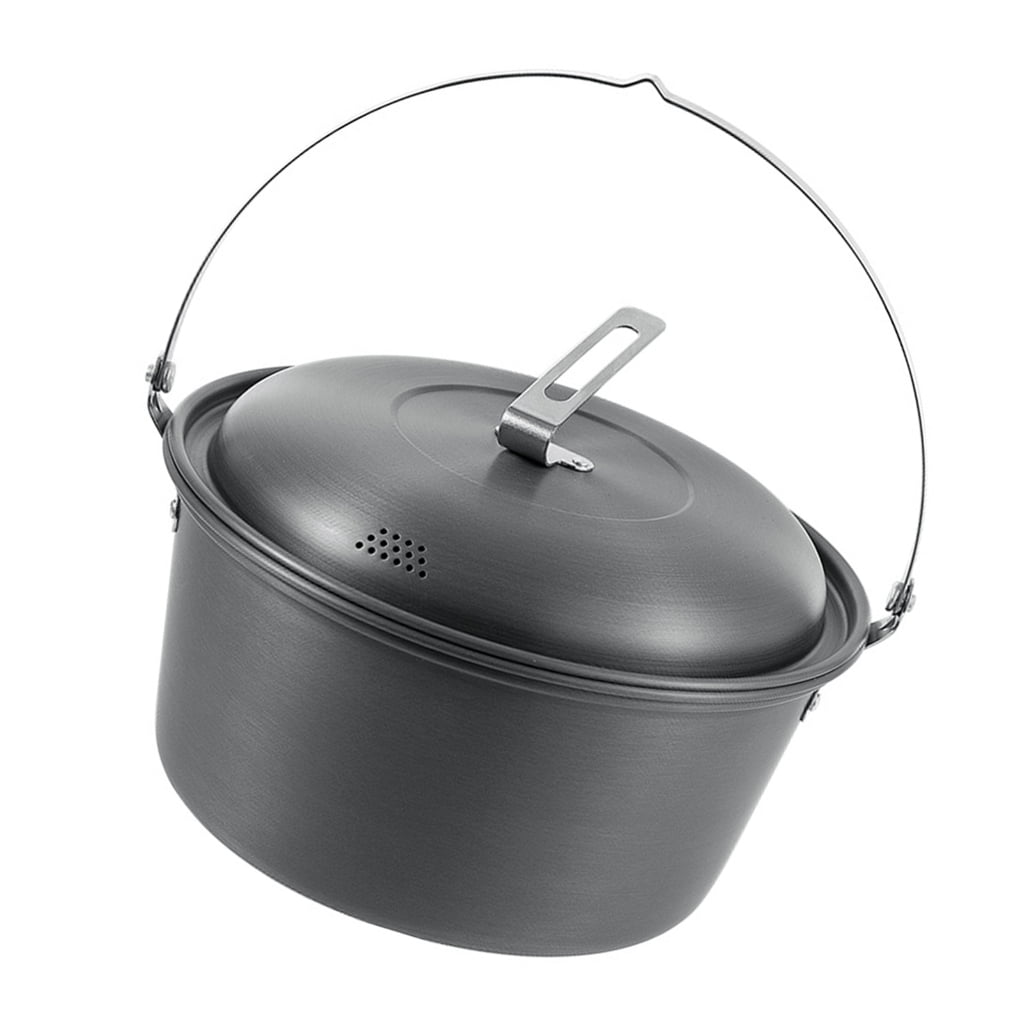 Lerpwige Lightweight Camping Picnics Cooking Pots Outdoor Cookpot 4.5L ...