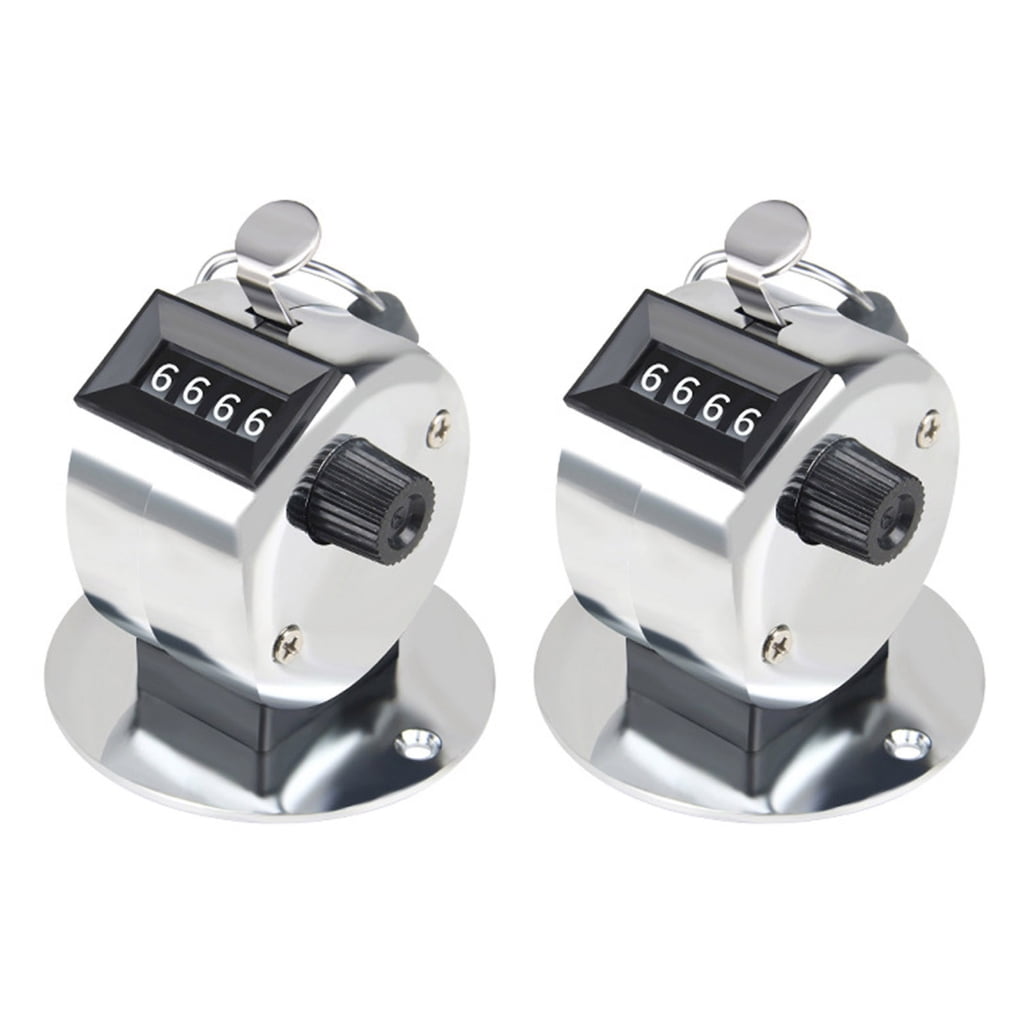 Lerpwige Metal Handheld Tally Counter 4-Digit Number Count Clickers ...