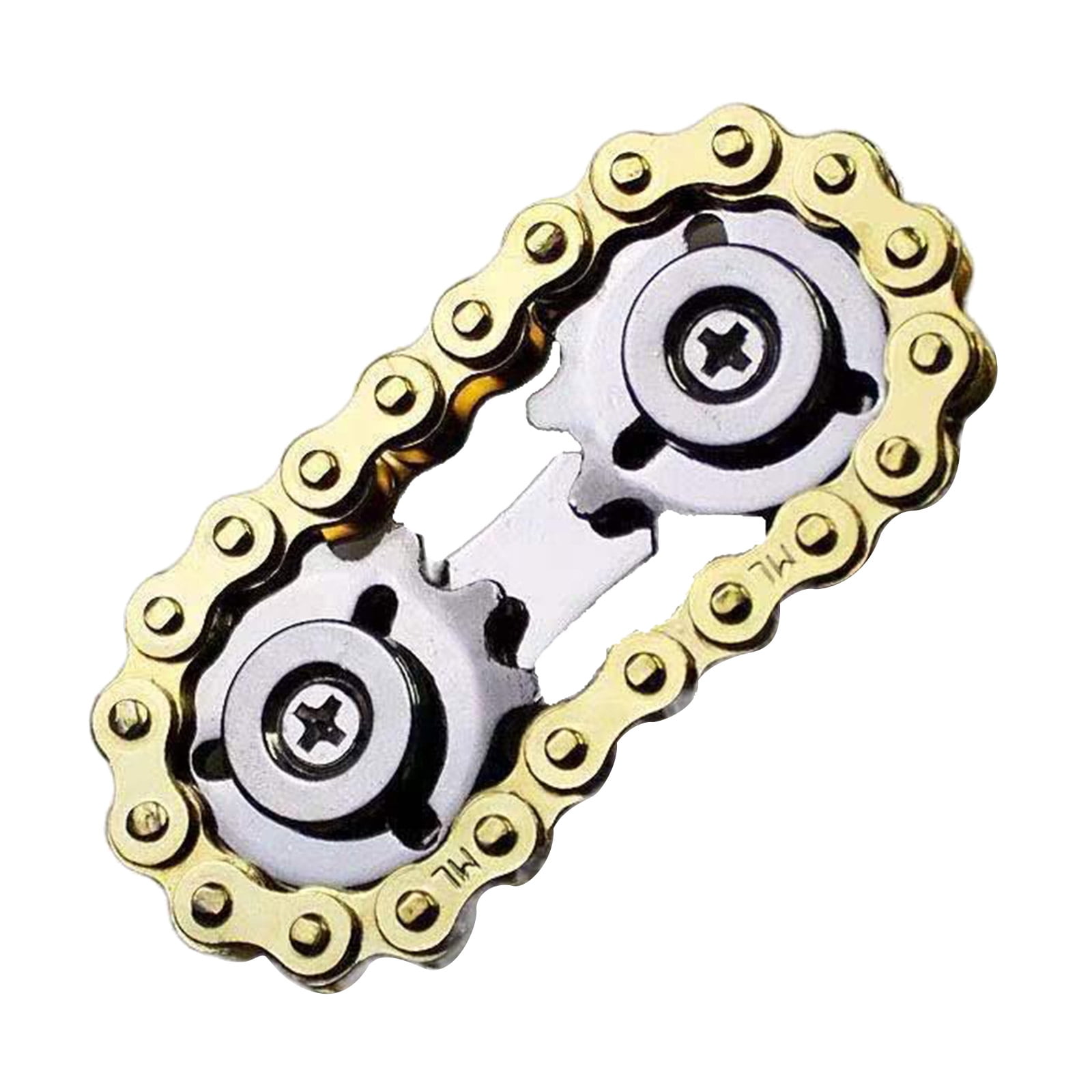 Lerpwige Metal Sprockets Steering Wheel Fingertip Gyroscope Sprockets EDC Chains Toy Gyroscope ...