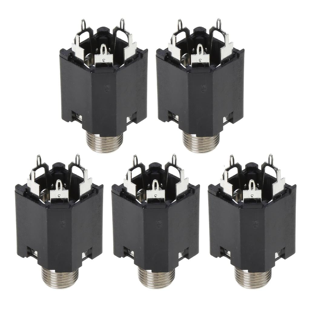 Lerpwige Microphone Cable Plug Connector Audio Socket 5-pin Microphone ...