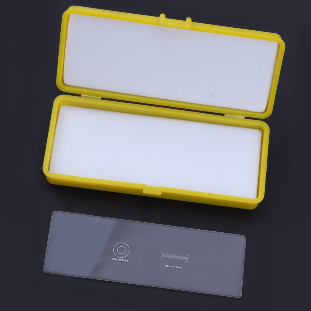 Lerpwige Microscopes Stage Micrometers Calibration Slide 0.01mm ...